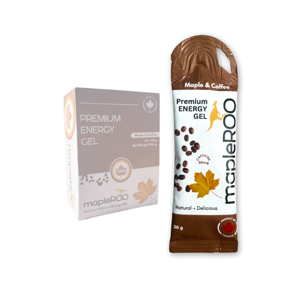 Natural ENERGY GELS - Maple syrup & Coffee | mapleROO - mapleROO